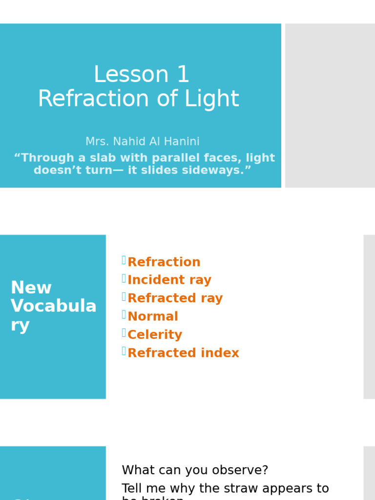CH 2 Refraction of Light. | PDF | Refraction | Mirror