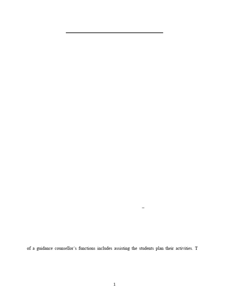 Functions of School Counsellors Explained | PDF | School Counselor ...
