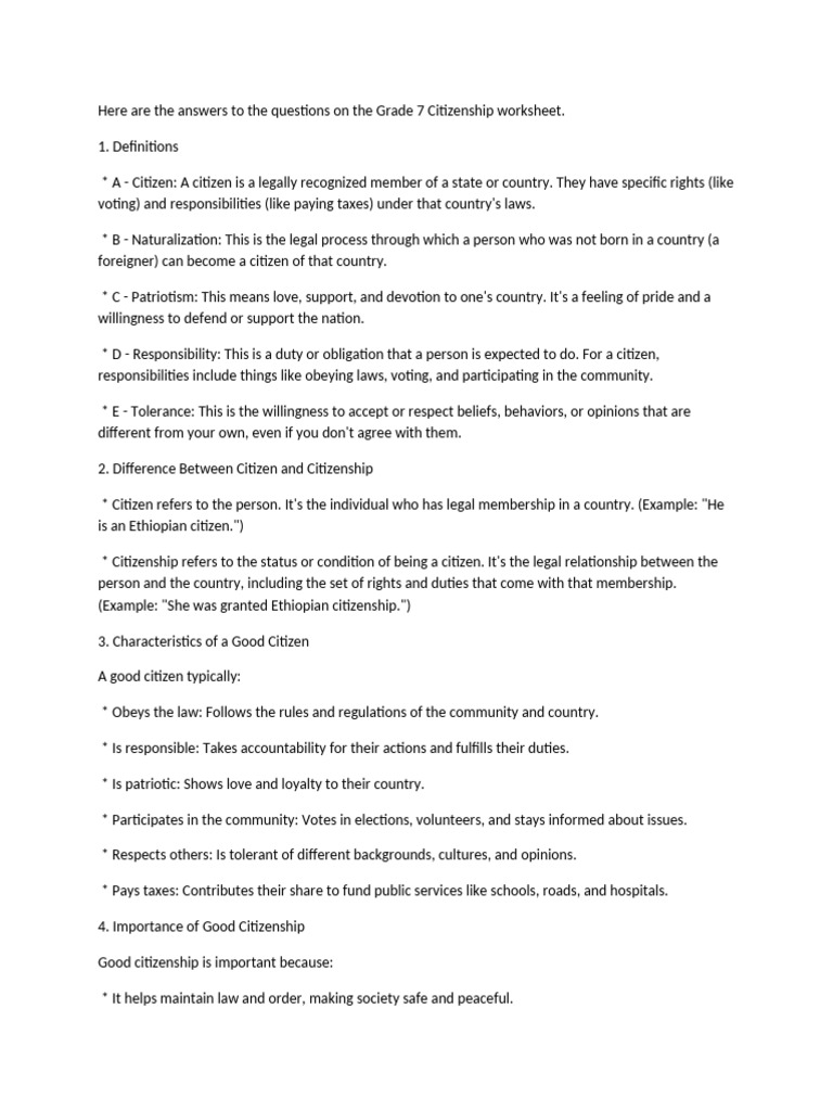 Citizen | PDF | Citizenship | Naturalization