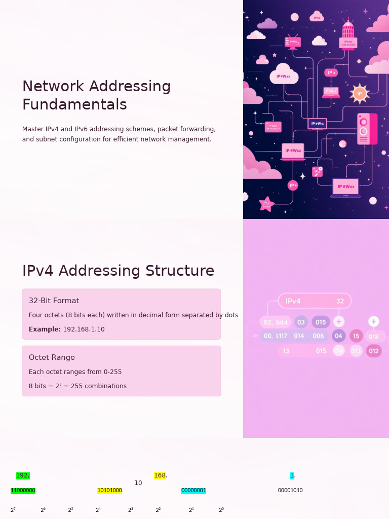 Mastering IPv4 and IPv6 Addressing | PDF | Ip Address | I Pv6