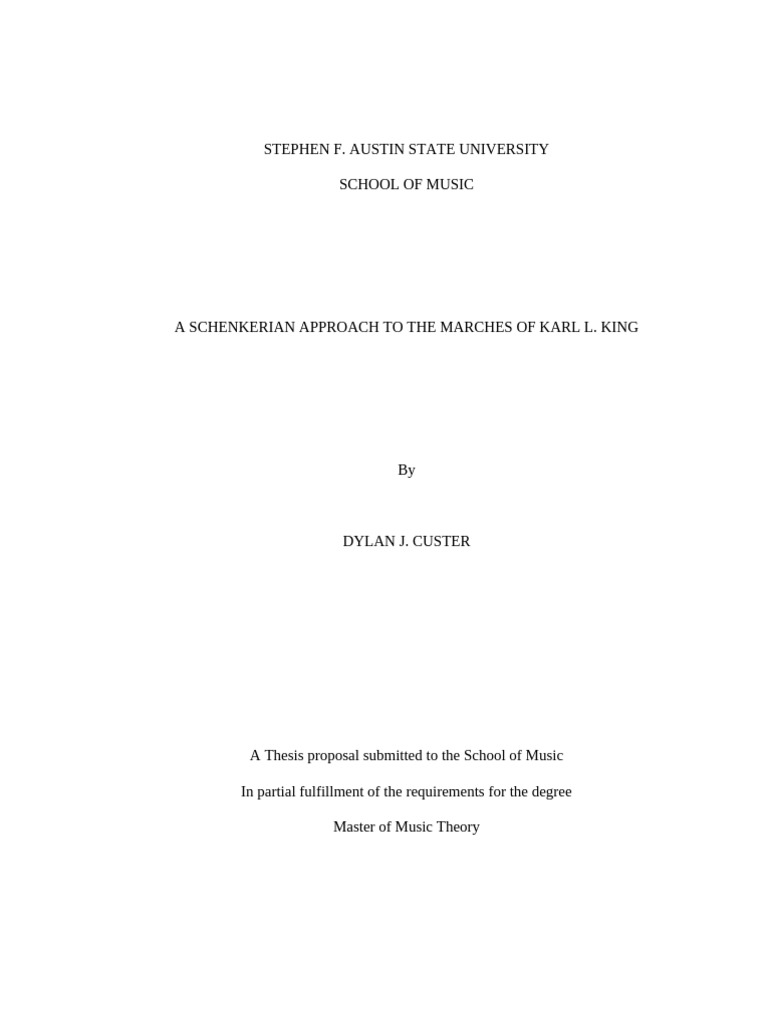 Schenkerian Analysis of Karl King's Marches | PDF | Music Theory ...