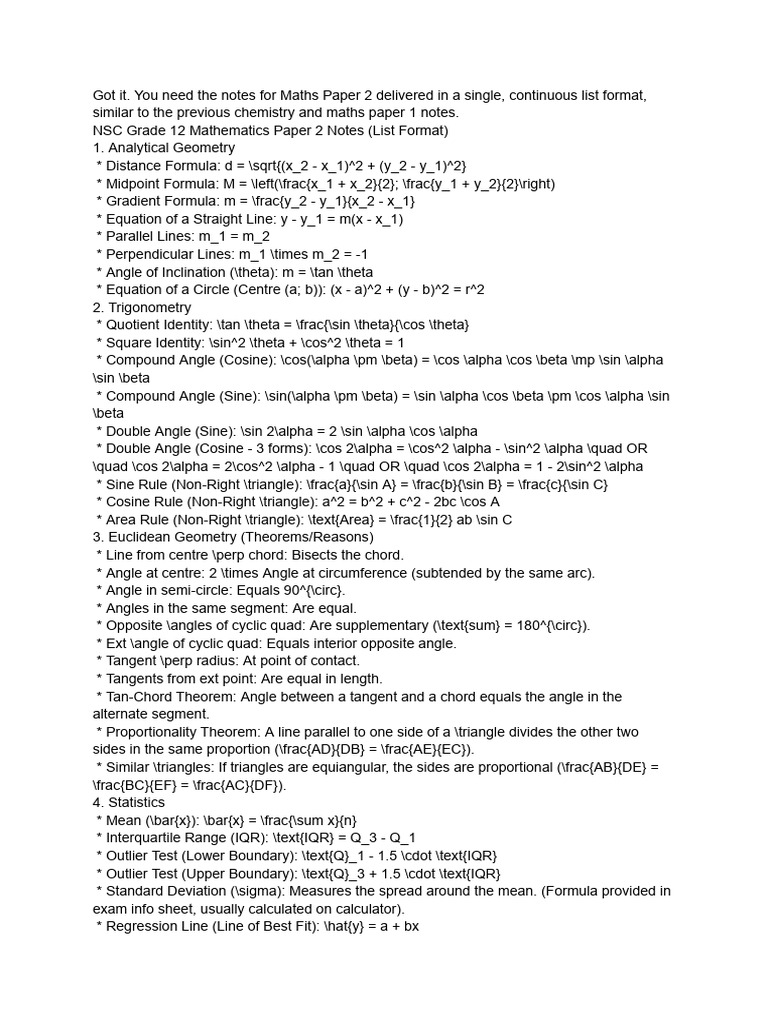 Maths Paper 2 | PDF | Trigonometric Functions | Triangle