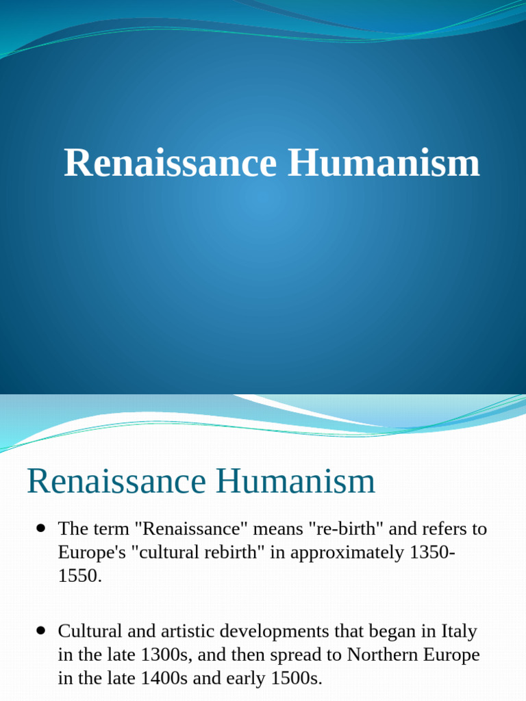 Understanding Renaissance Humanism | PDF | Humanism | Renaissance