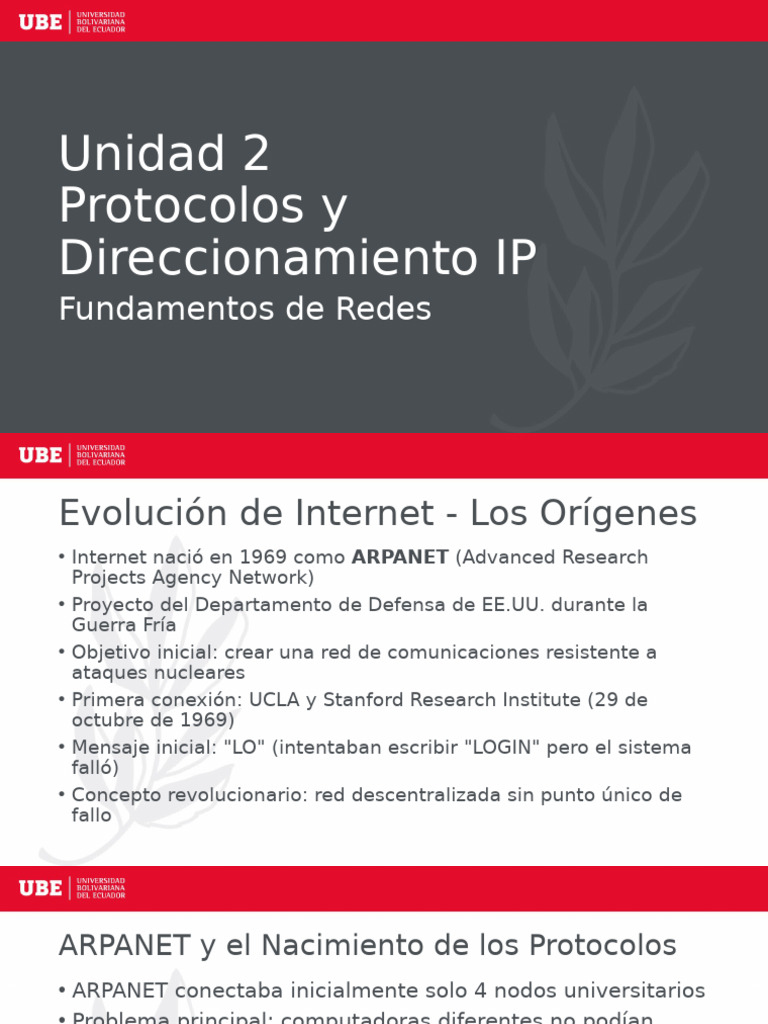 Unidad 2 Fundamento de Redes Semana 3 | PDF | Protocolo de Control de ...
