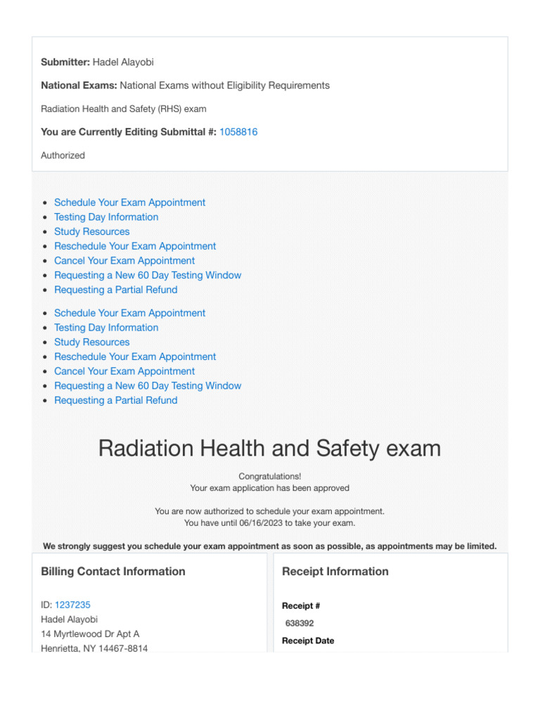 Exam Receipt | PDF | Receipt | Payments