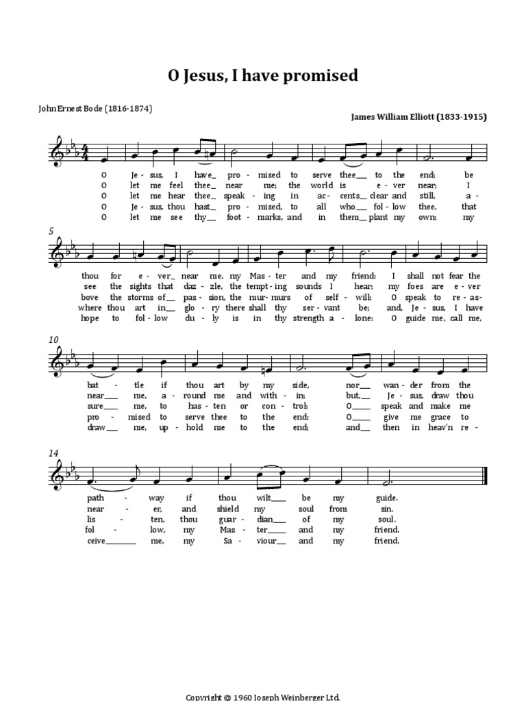 O Jesus, I Have Promised-1 | PDF | Art