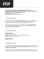 CBP Form 7512 Instructions and Sample | PDF | U.S. Customs And Border ...