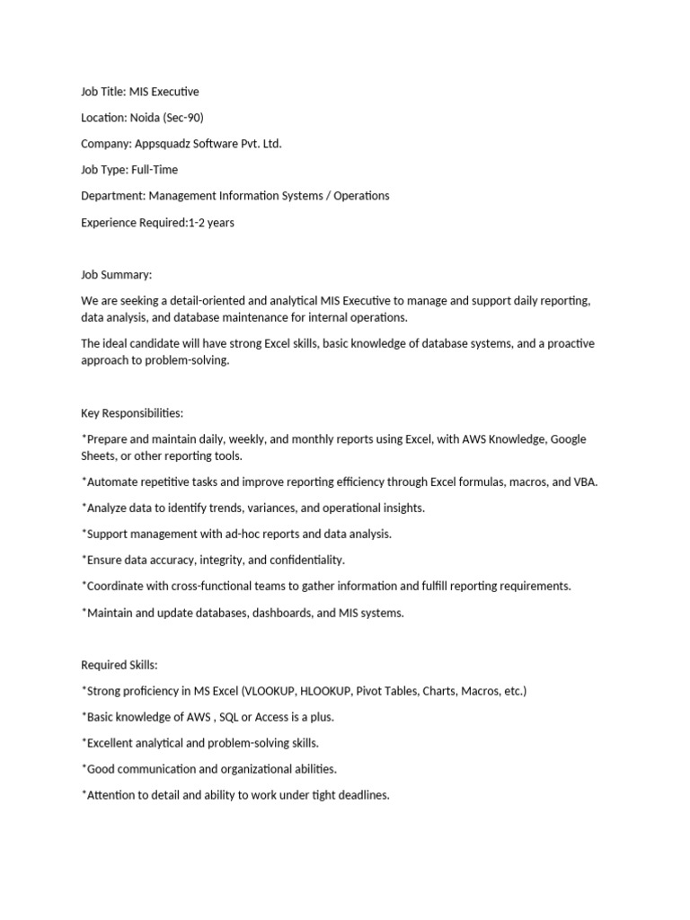 JD MIS Executive (1) (1) | PDF