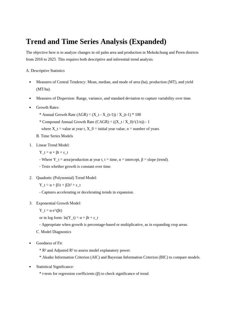 Trend and Time Series Analysis (Expanded) - The Obje | PDF | Akaike ...