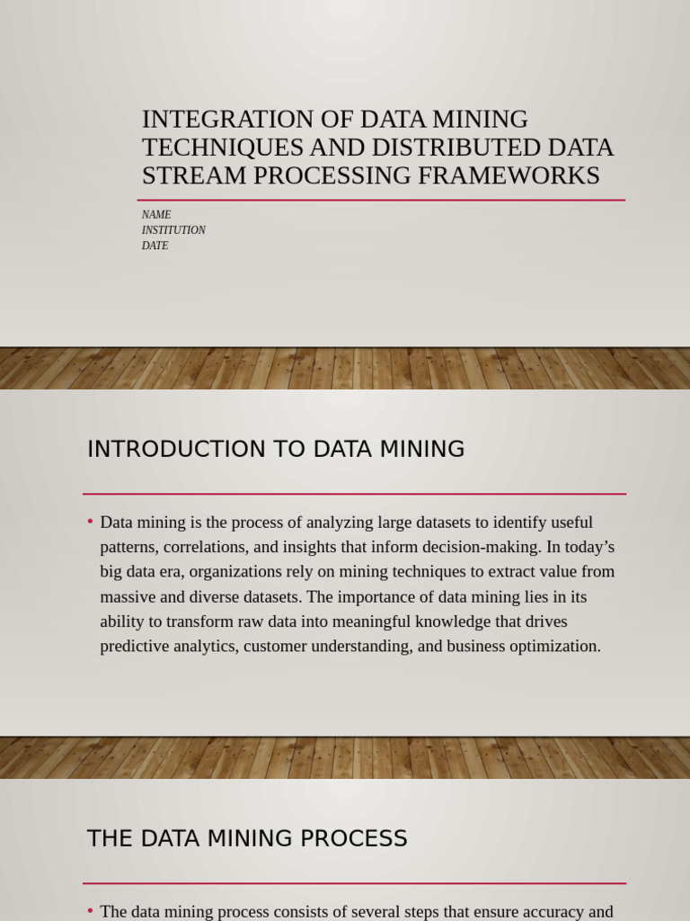 Integration of Data Mining Techniques and Distributed Data | PDF | Data Mining | Data Analysis