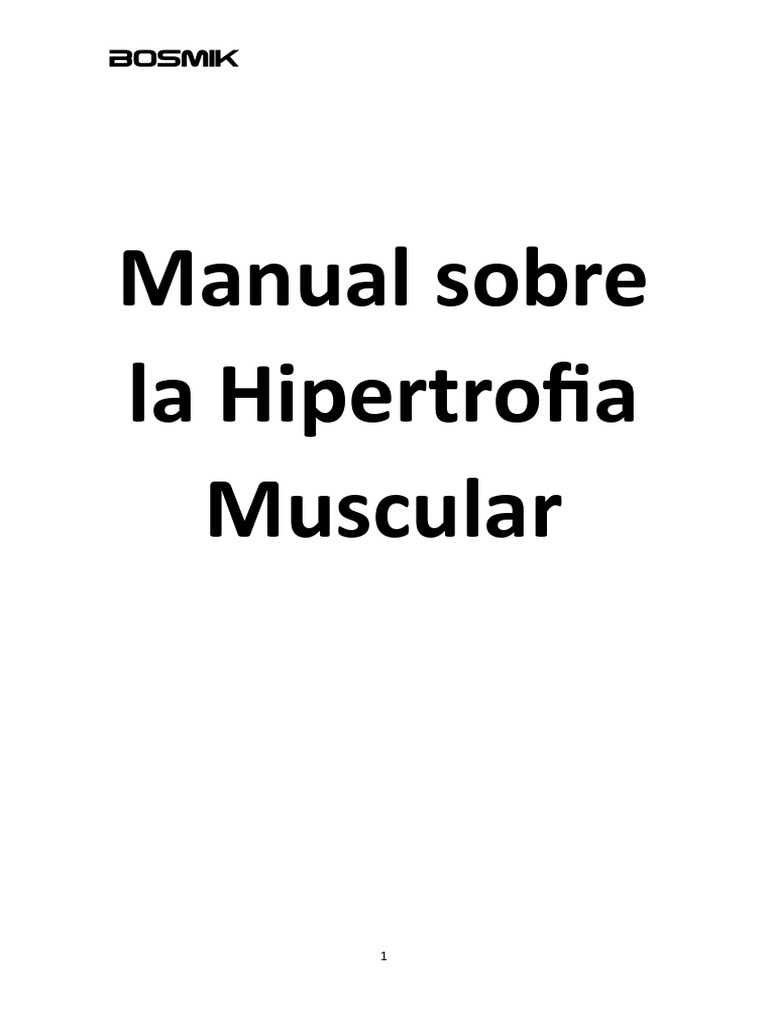 Guía Completa sobre Hipertrofia Muscular | PDF | Músculo
