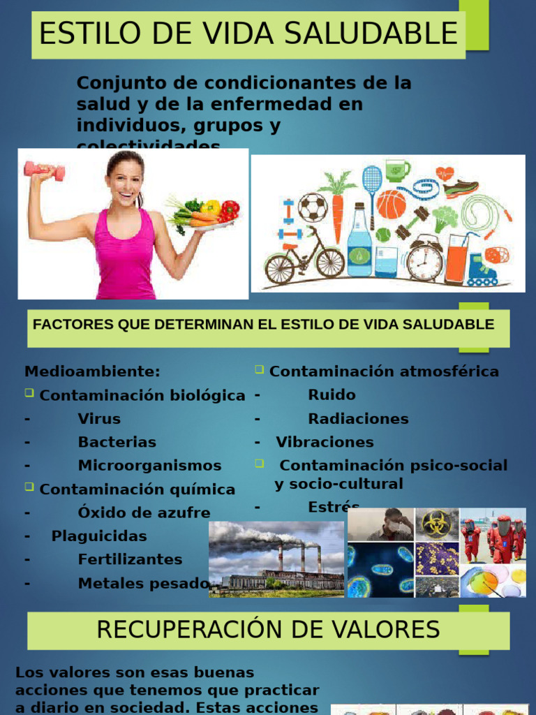 Estilo de Vida Saludable: Claves y Hábitos | PDF | Higiene | Contaminación