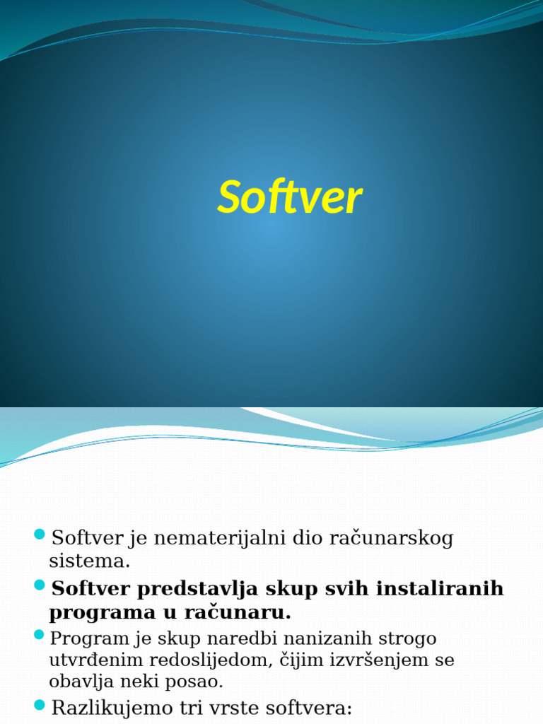 Softver VI | PDF