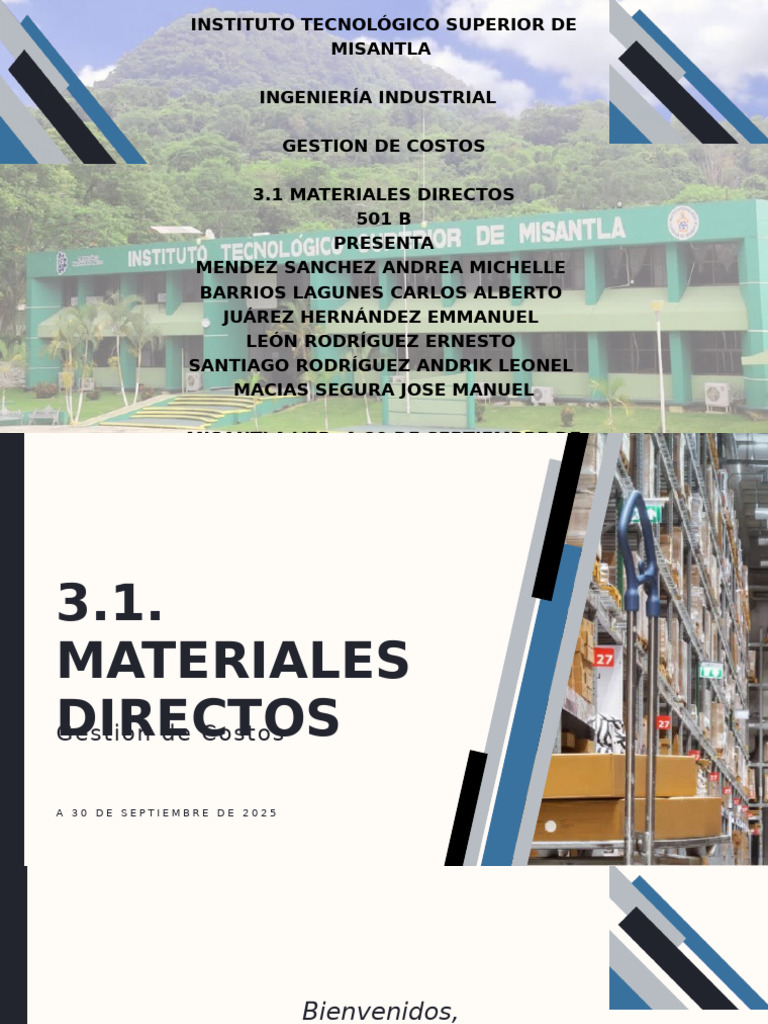 Gestión de Materiales Directos en Costos | PDF | Calidad (comercial ...