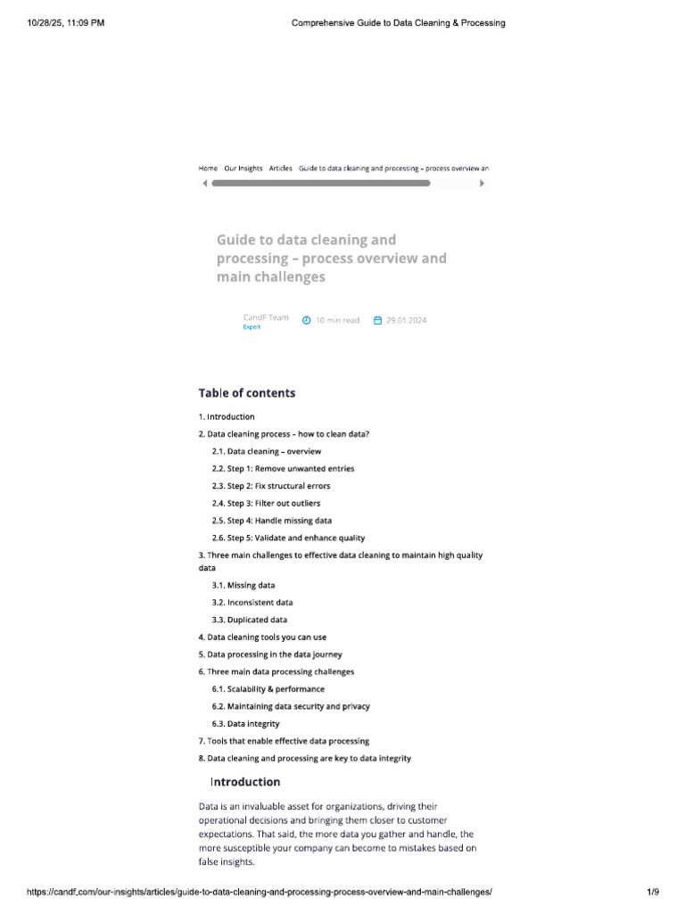 Data Cleaning 2 | PDF