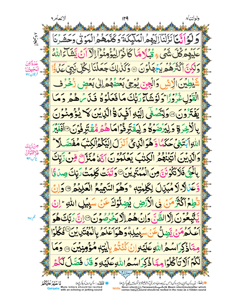 8 para 16 Lines Color Coded Tajweed Quran PDF | PDF