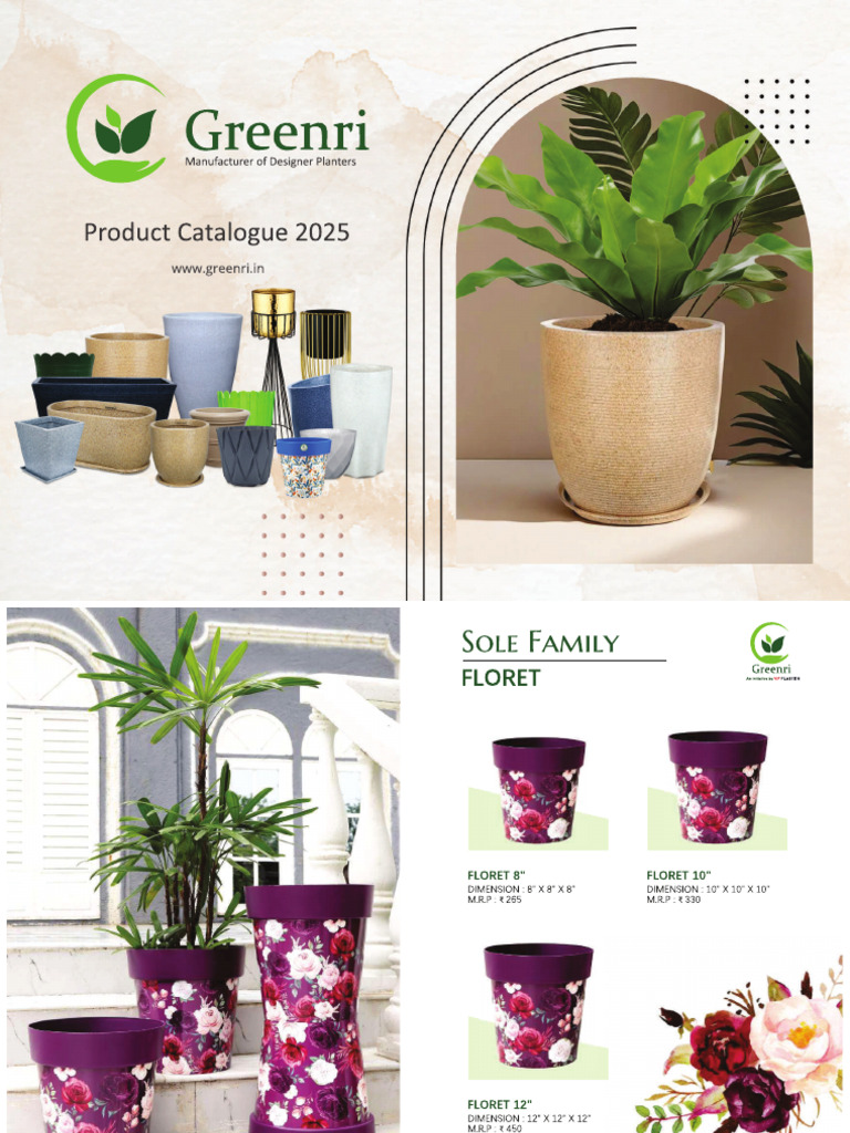 Greenri Catalogue April 2025 - Plastic Planter | PDF