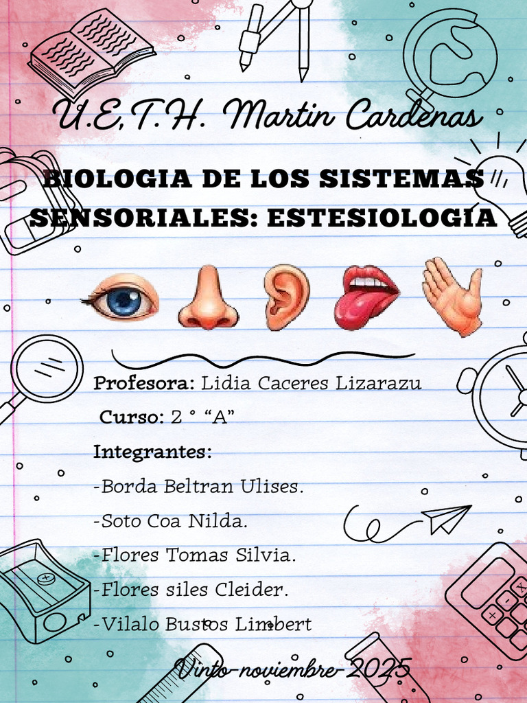 Documento A4 Portada Carátula de Propuesta Creativa Doodle Acuarela ...