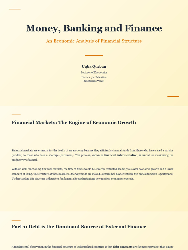An Economic Analysis of Financial Structure | PDF | Moral Hazard ...