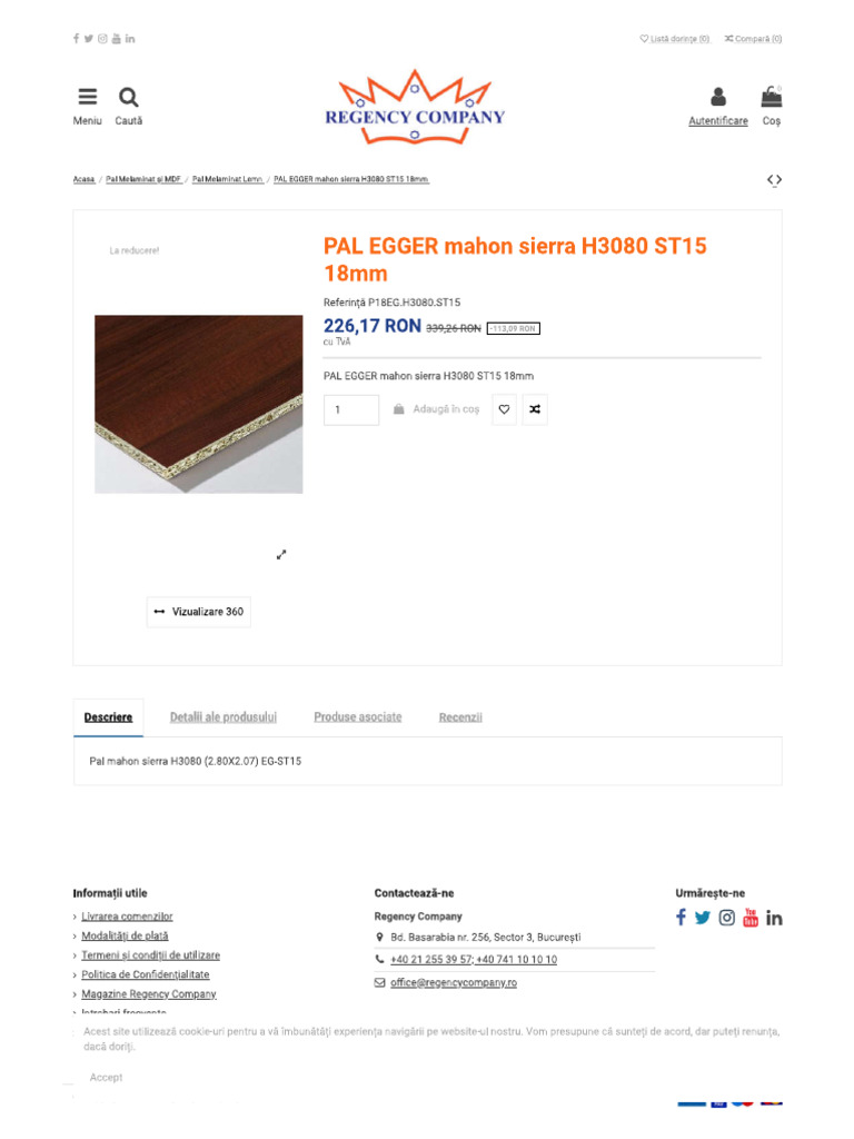 Pal Egger Mahon Sierra h3080 St15 18mm | PDF