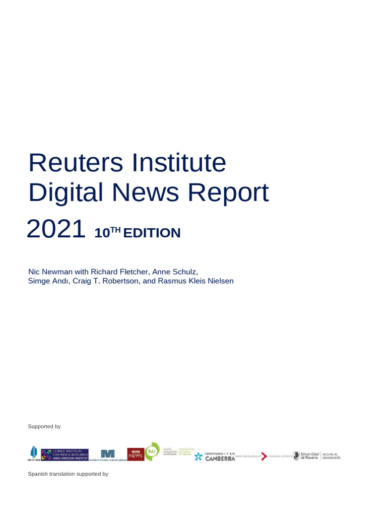 Digital News Report 2021 FINAL | PDF | News | Journalism