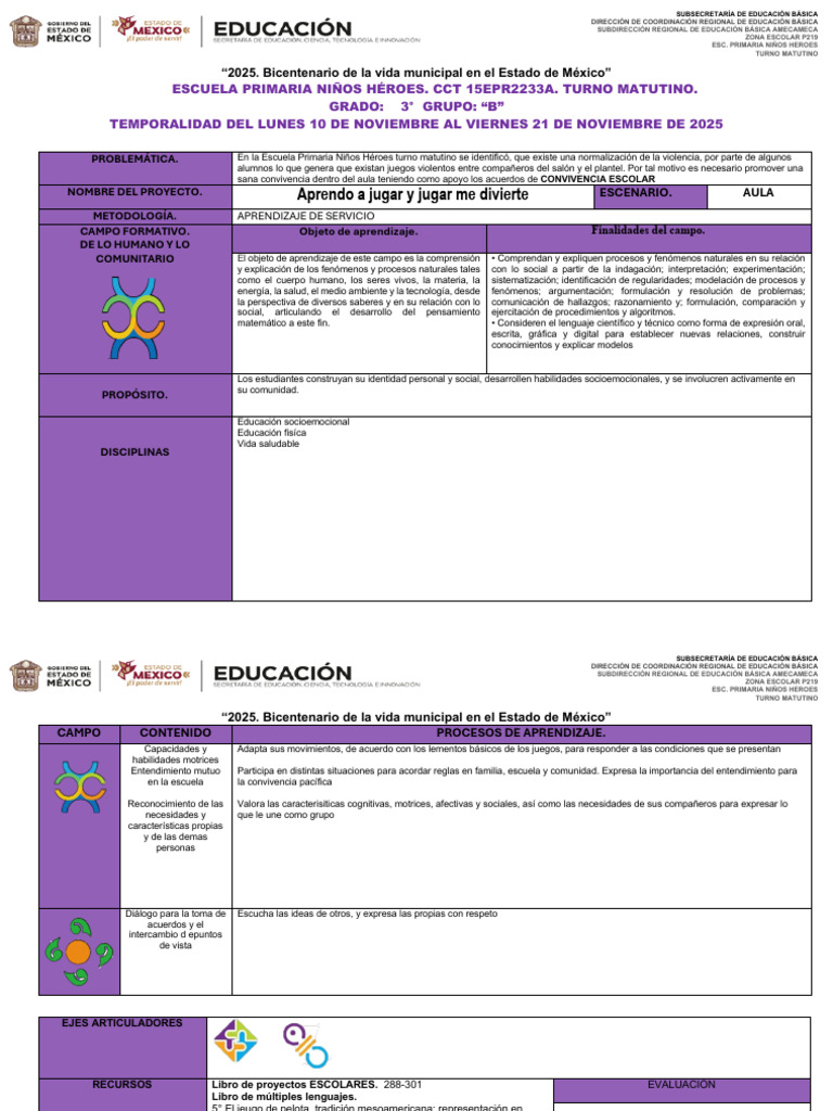 Aprendo A Jugar y Jugar Me Div | PDF | Educación primaria | Aprendizaje