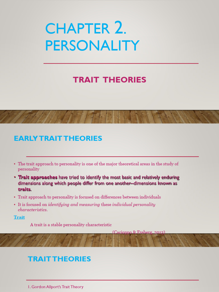 Trait Theories | PDF | Extraversion And Introversion | Personality ...