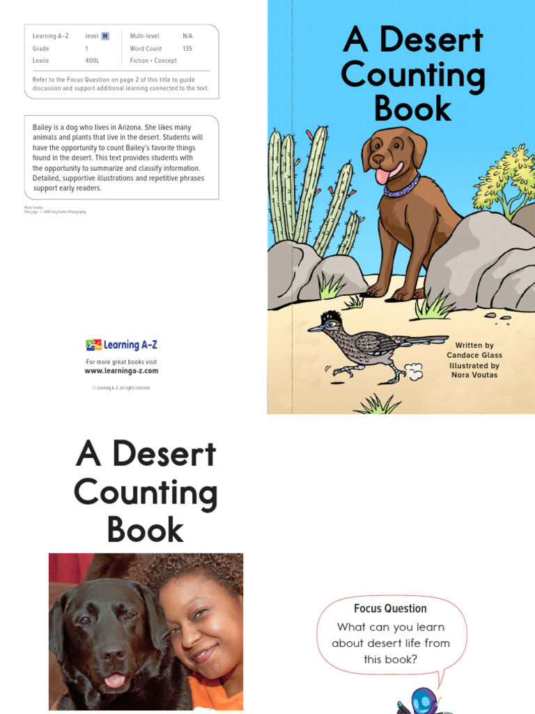Desert Counting Book for Kids | PDF