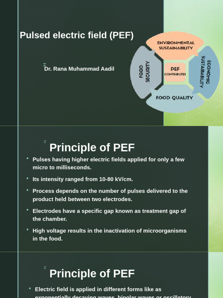 Pulsed Electric Field in Food Processing | PDF | Juice | Diet & Nutrition