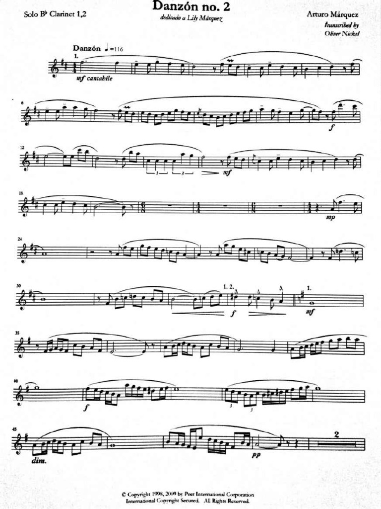 Danzon No. 2 | PDF