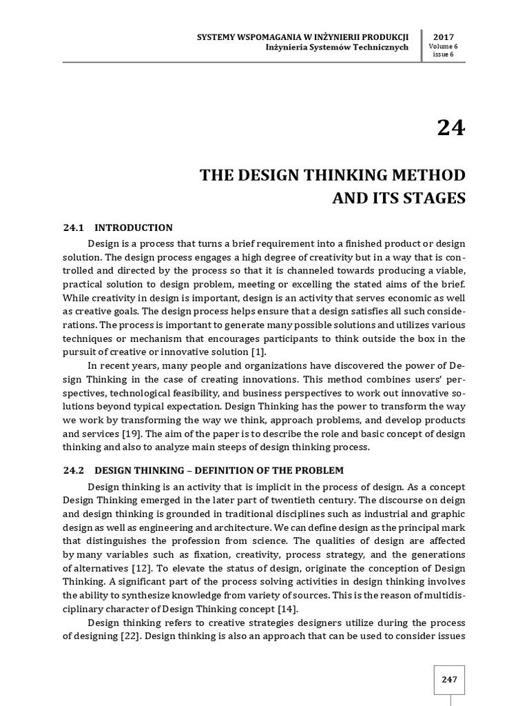 The Design Thinking Method and Its Stages 4d0vzv8sul | PDF | Design Thinking | Thought