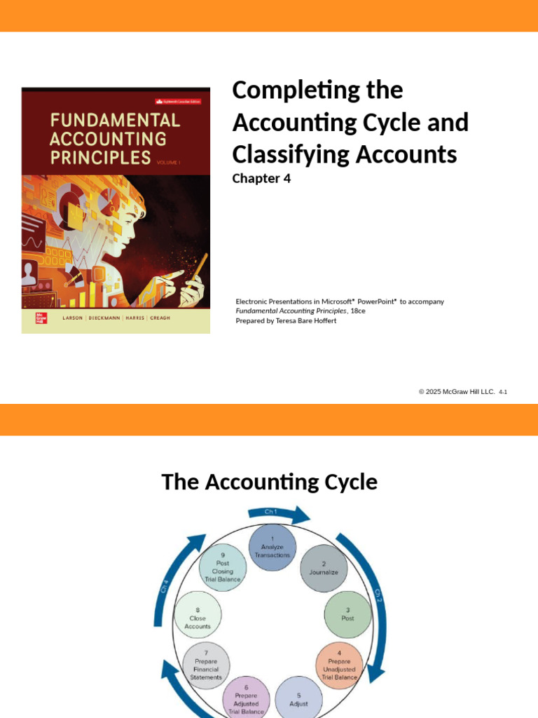 Accounting cycle and classifying accounts | PDF | Balance Sheet ...