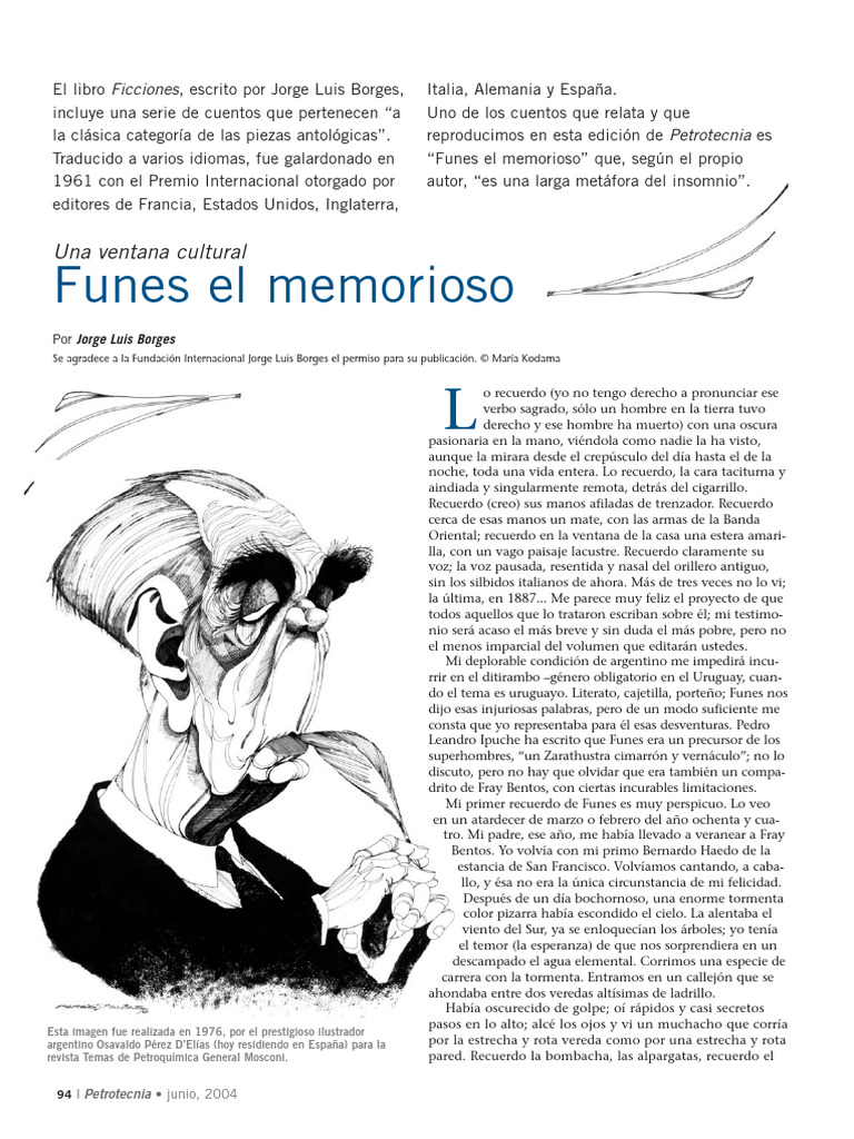 Funes - El - Memorioso - QXP - Borges - Funes El Memorioso | PDF