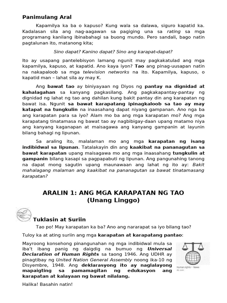 Q2 Esp - WK1-2 | PDF