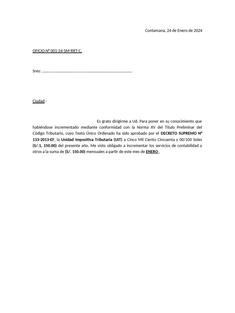 Oficio | PDF