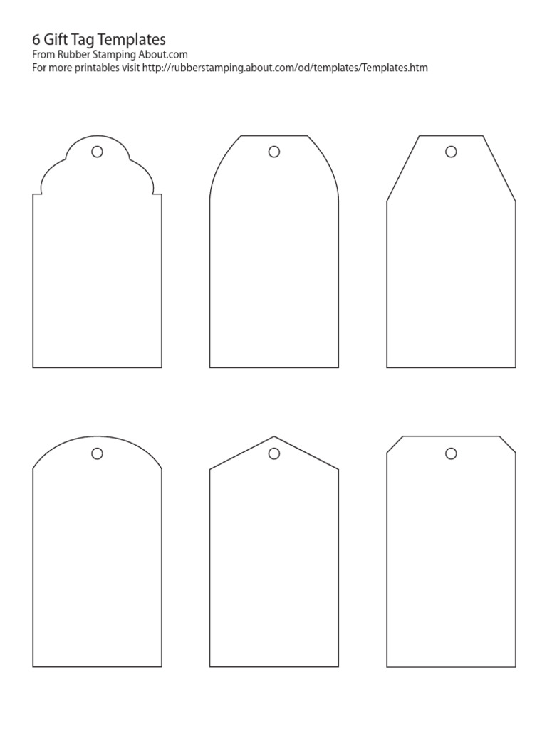 6 Gift Tag Templates | PDF