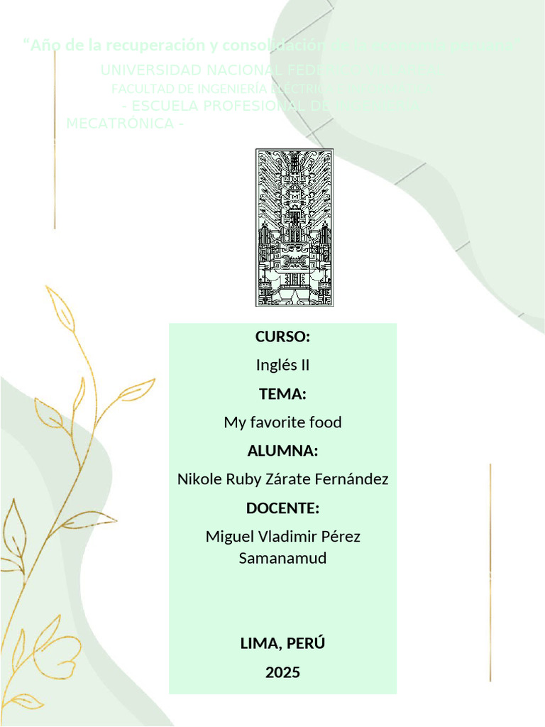 My Favorite Food | PDF