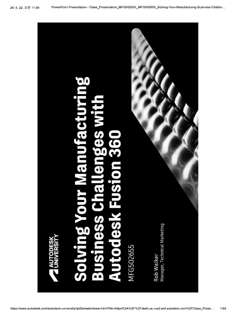 Autodesk Fusion360 Manufacturing | PDF