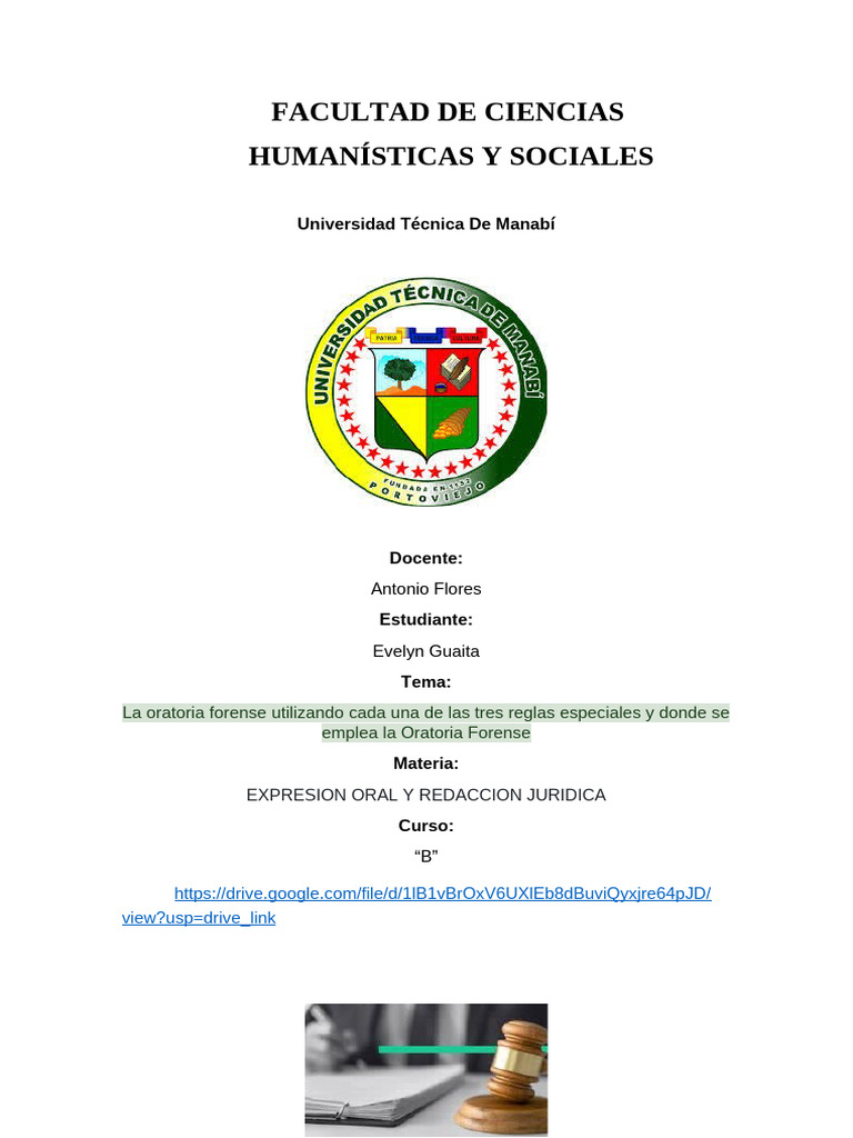 Caratula Utm | PDF | Hablar en público | Persuasión