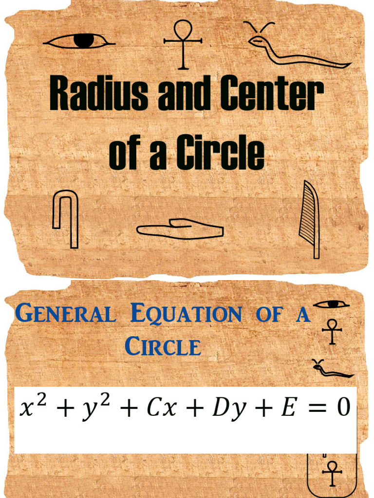 Q3 5 General Equation of A Circle 1 | PDF