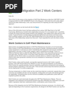 SAP PM Work Center Management Guide | PDF