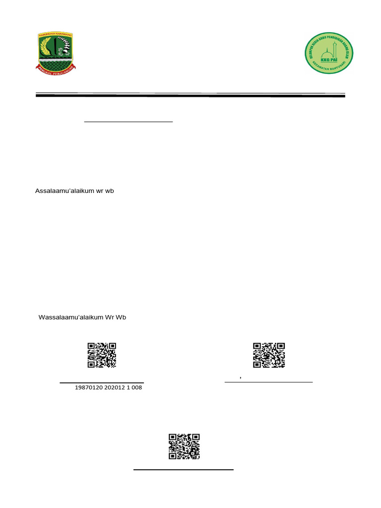Undangan KKG PAI Banyusari 2025 | PDF