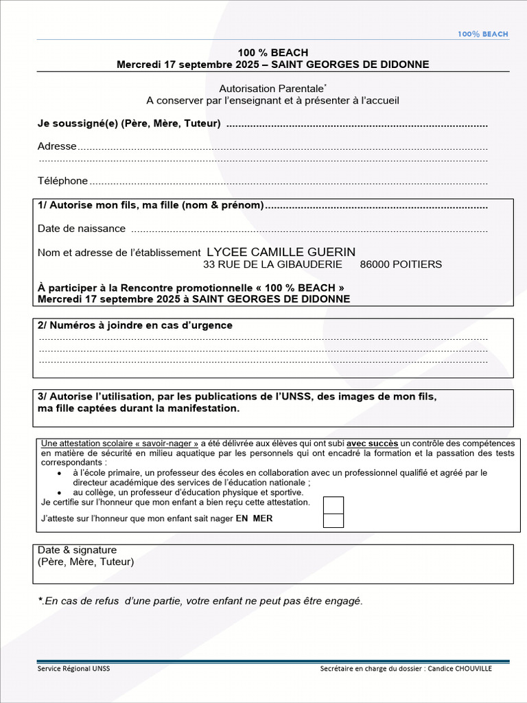 autorisation_parentale_officielle 2025 | PDF