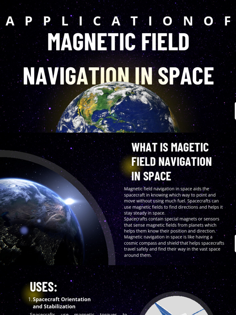 Magnetic Field Navigation in Space | PDF | Spacecraft Propulsion ...
