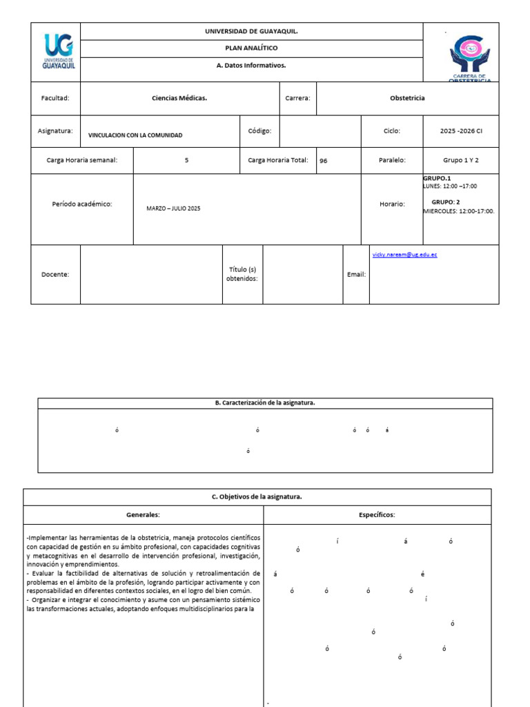 2025 Plan Analitico Vinculacion-Signed | PDF | Evaluación | Aprendizaje
