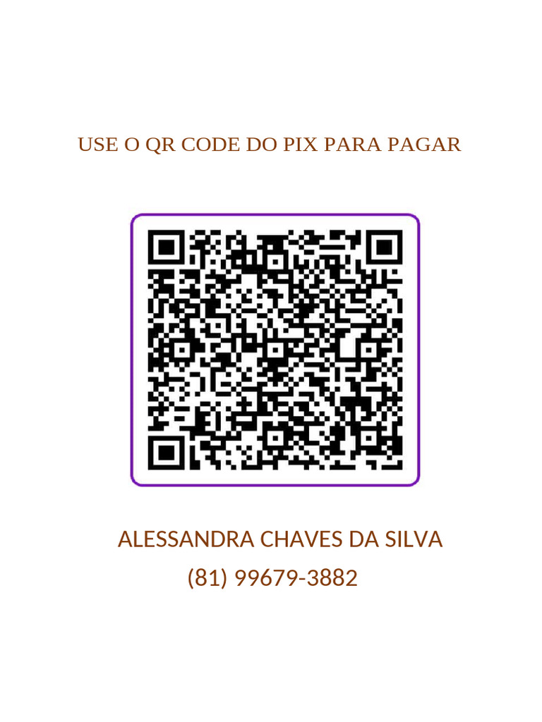 Use o Qr Code Do Pix Para Pagar | PDF