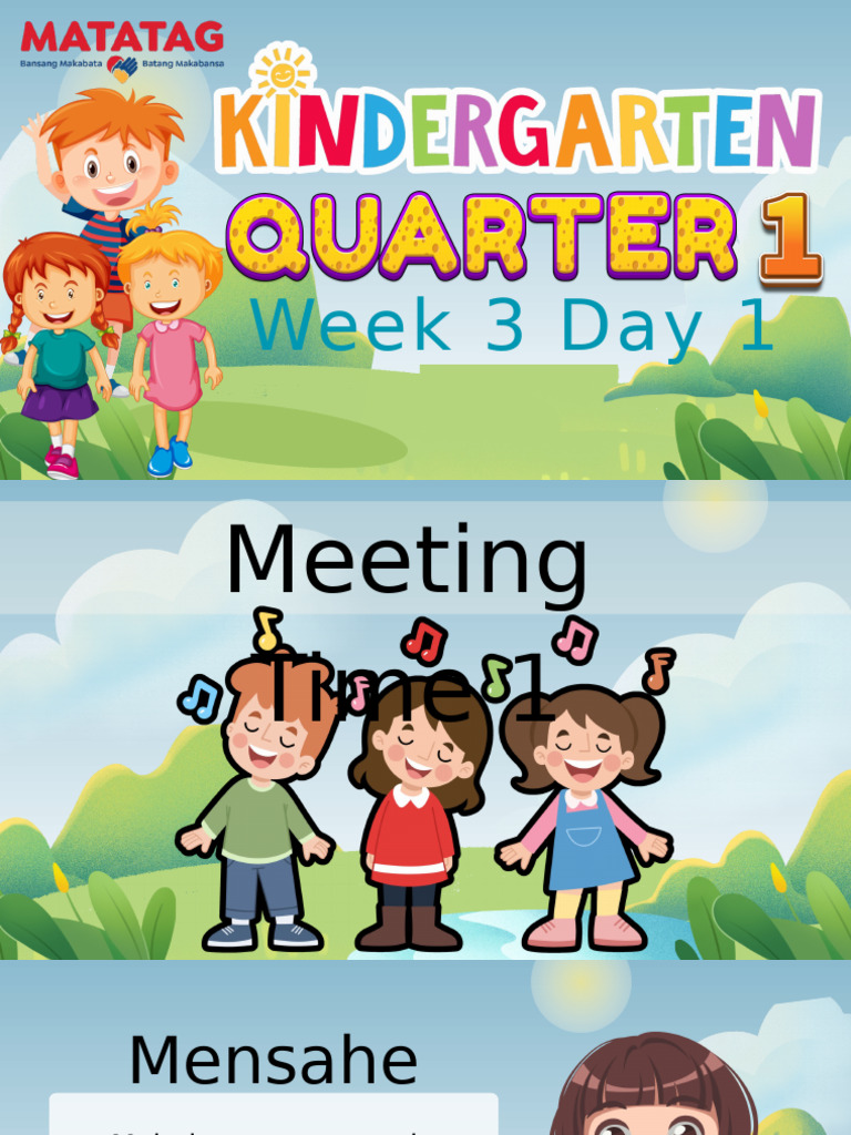 Matatag q1 Week 3 Day 1 | PDF