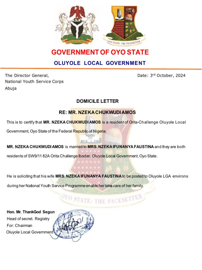 Government of Oyo State | PDF