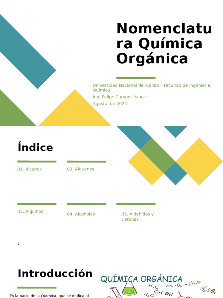 Nomencl. Química Orgánica | PDF