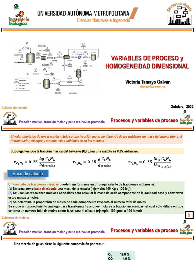 Balances de Materia en Procesos Químicos | PDF | Concentración | Mezcla